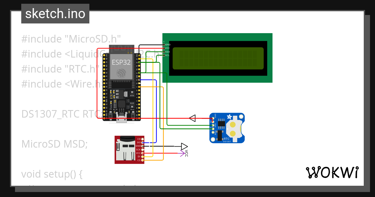 Data Logger Time Wokwi Esp32 Stm32 Arduino Simulator 4621
