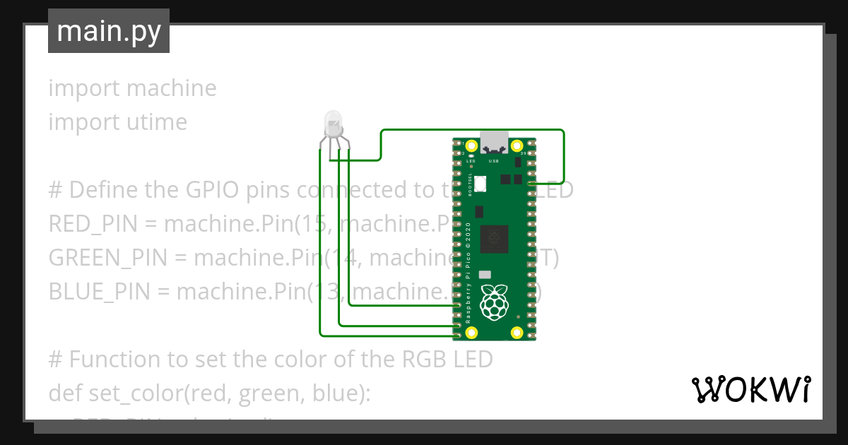 Lesson 4 Rgb Colorful Light Kevin Wokwi Esp32 Stm32 Arduino Simulator 