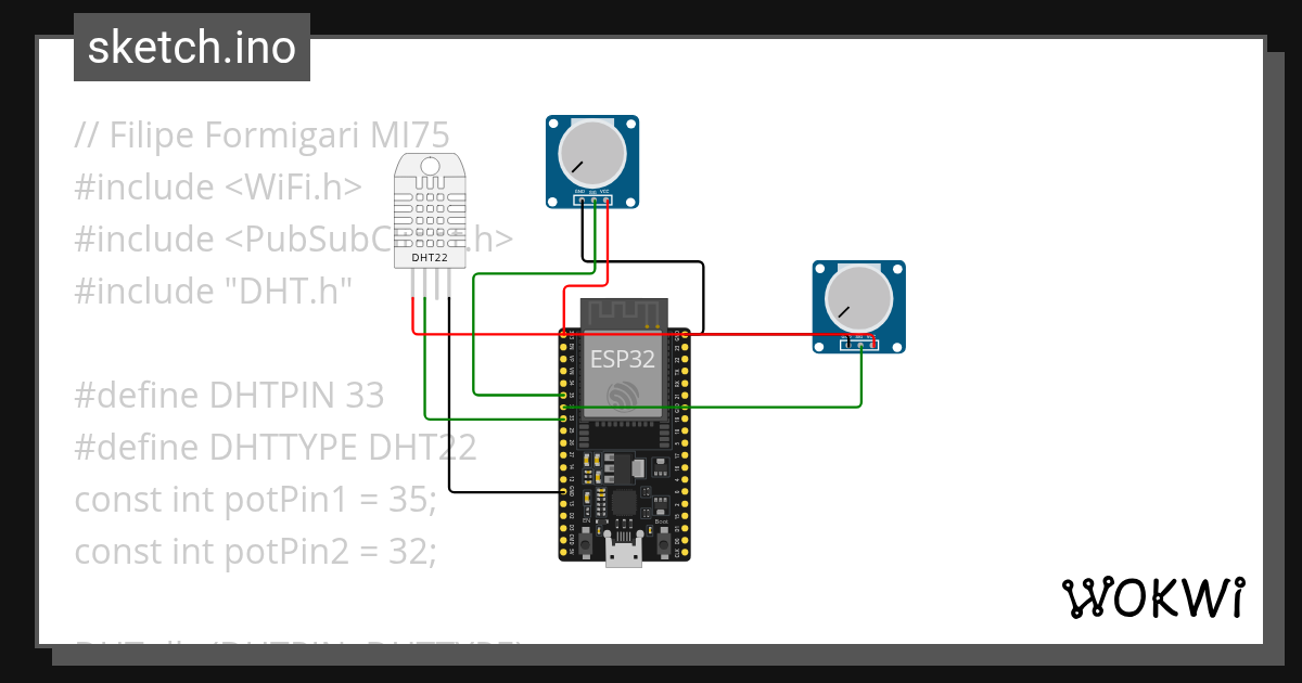 prova IoT - Wokwi ESP32, STM32, Arduino Simulator