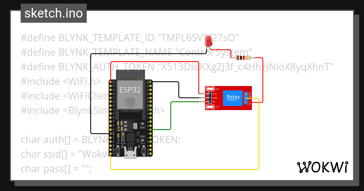 Control System - Wokwi ESP32, STM32, Arduino Simulator
