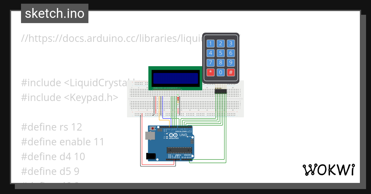 LCD - Wokwi ESP32, STM32, Arduino Simulator