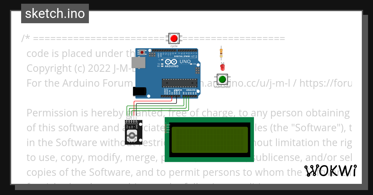 lube schedule count override - Wokwi ESP32, STM32, Arduino Simulator
