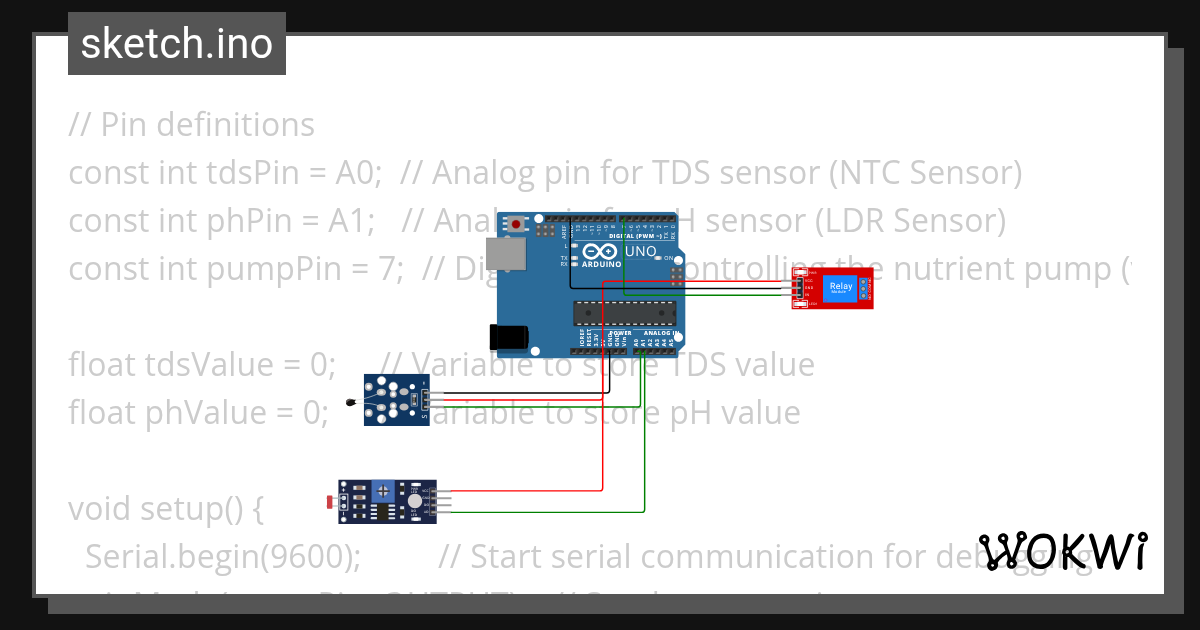 Smart Nutrient Control - Wokwi ESP32, STM32, Arduino Simulator