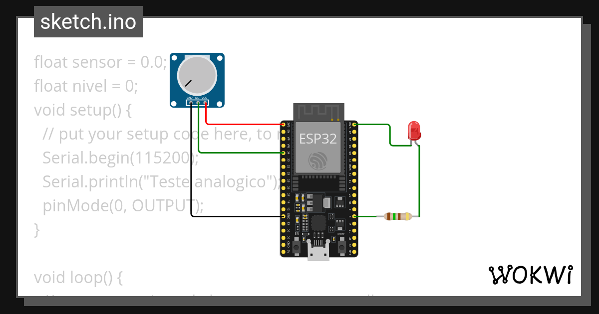 analogico-led - Wokwi ESP32, STM32, Arduino Simulator