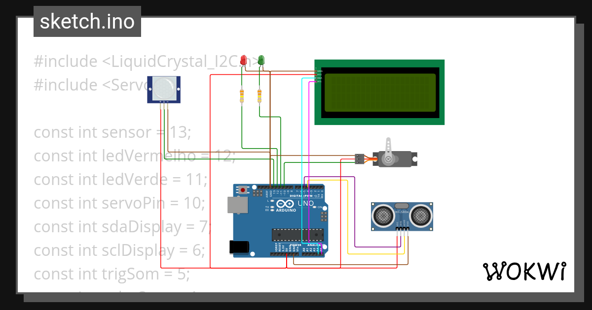 Open door - Wokwi ESP32, STM32, Arduino Simulator