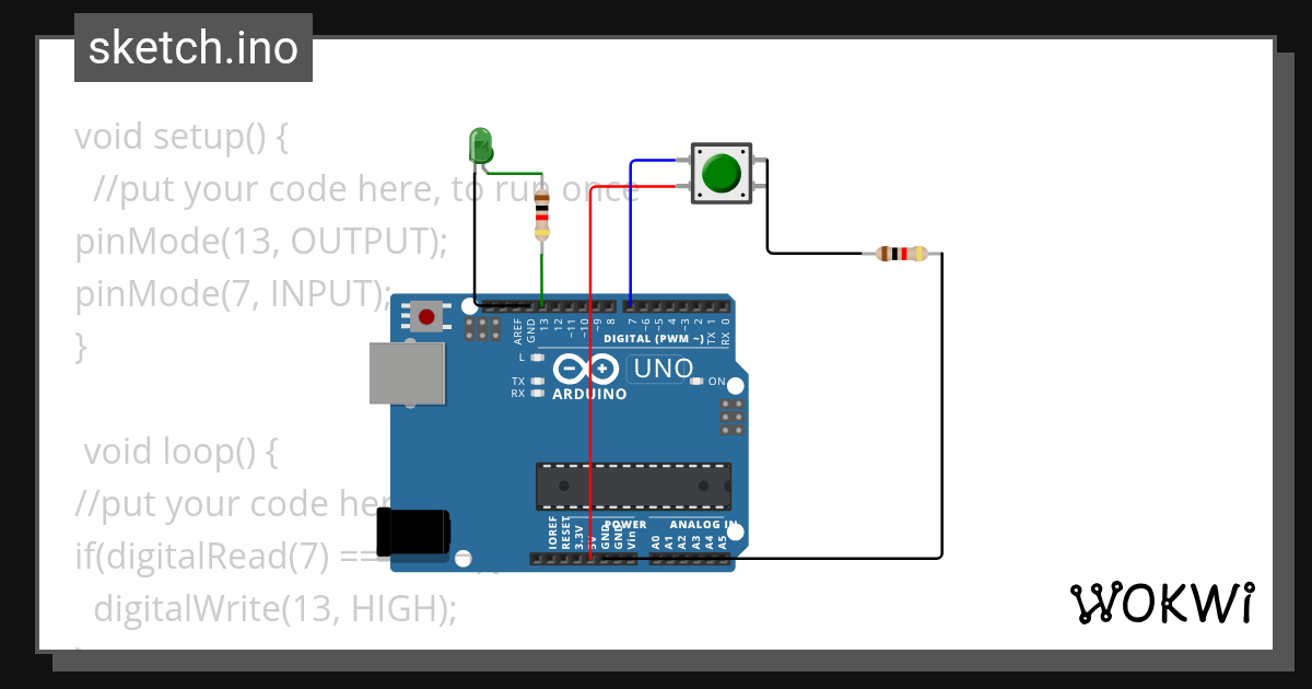 on off - Wokwi ESP32, STM32, Arduino Simulator