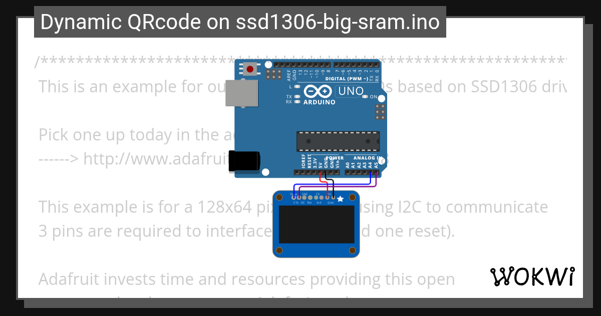 Dynamic Qrcode On Ssd1306 Big O Copy Wokwi Esp32 Stm32 2136