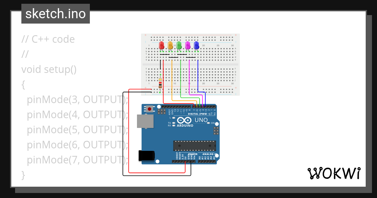 Latihan LED flip flop wokwi 9E - Wokwi ESP32, STM32, Arduino Simulator