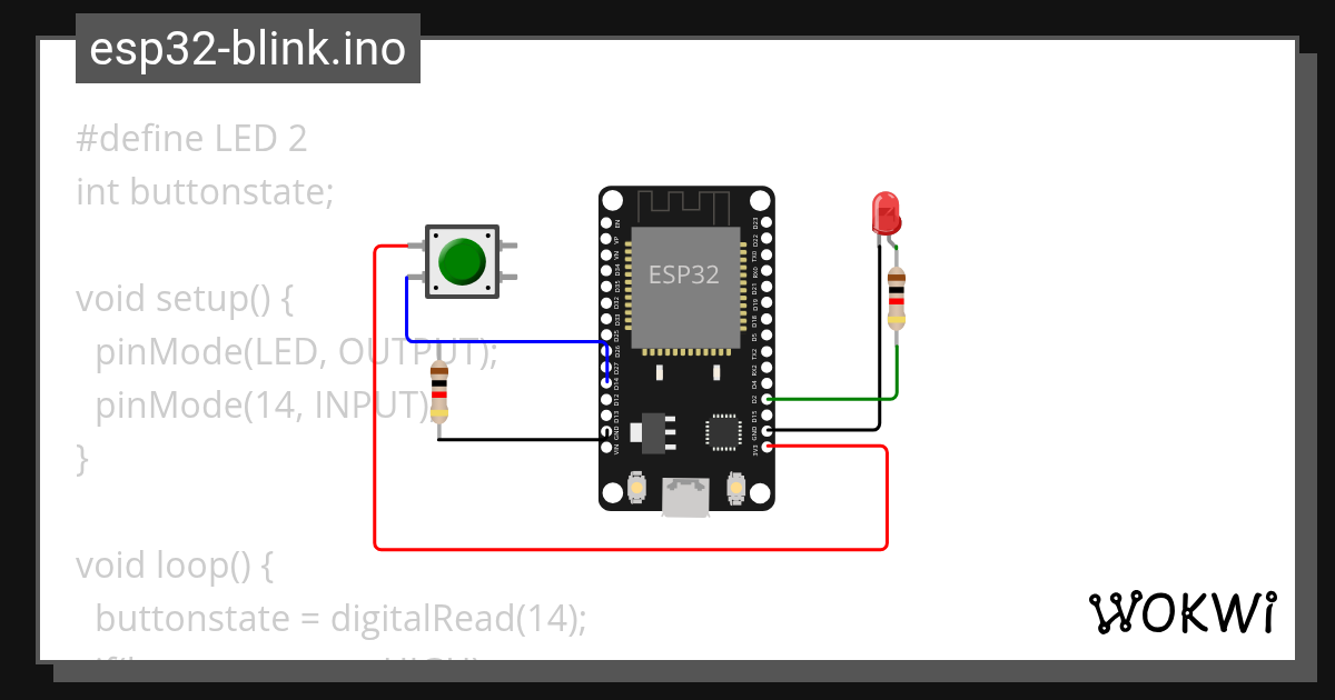 button - Wokwi ESP32, STM32, Arduino Simulator