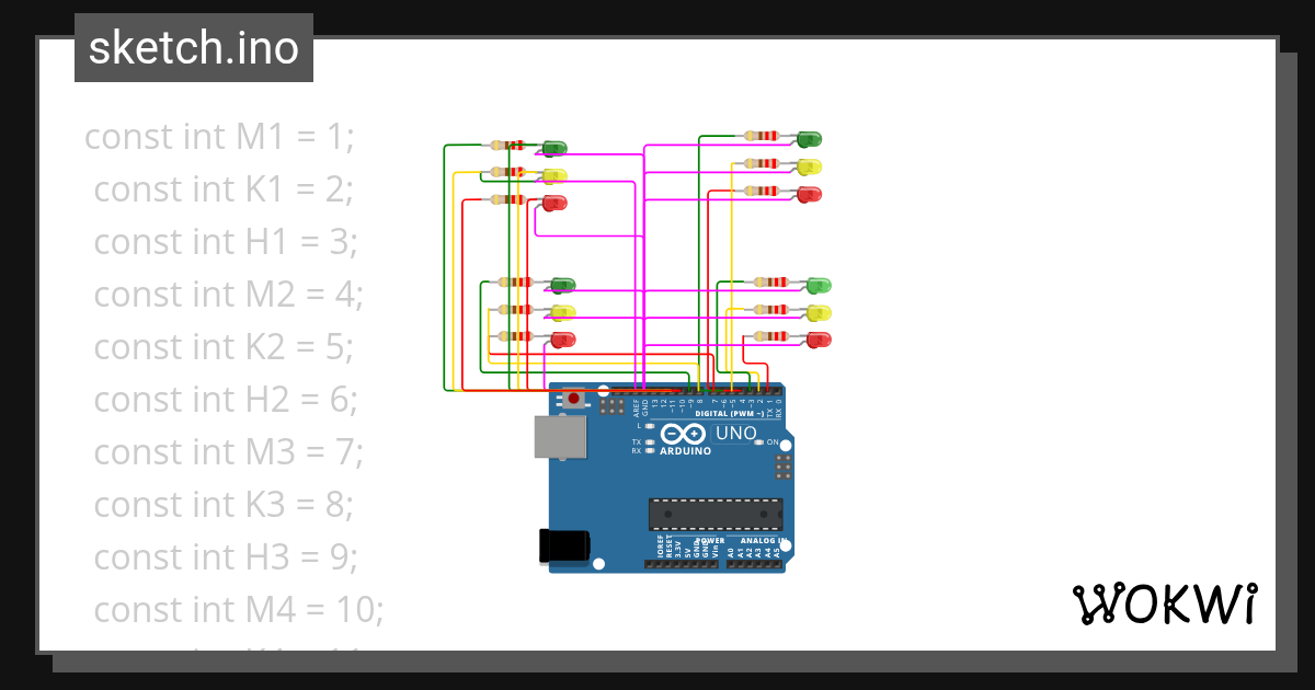Lampumerahempatsimpangpublik Wokwi Esp32 Stm32 Arduino Simulator 2507