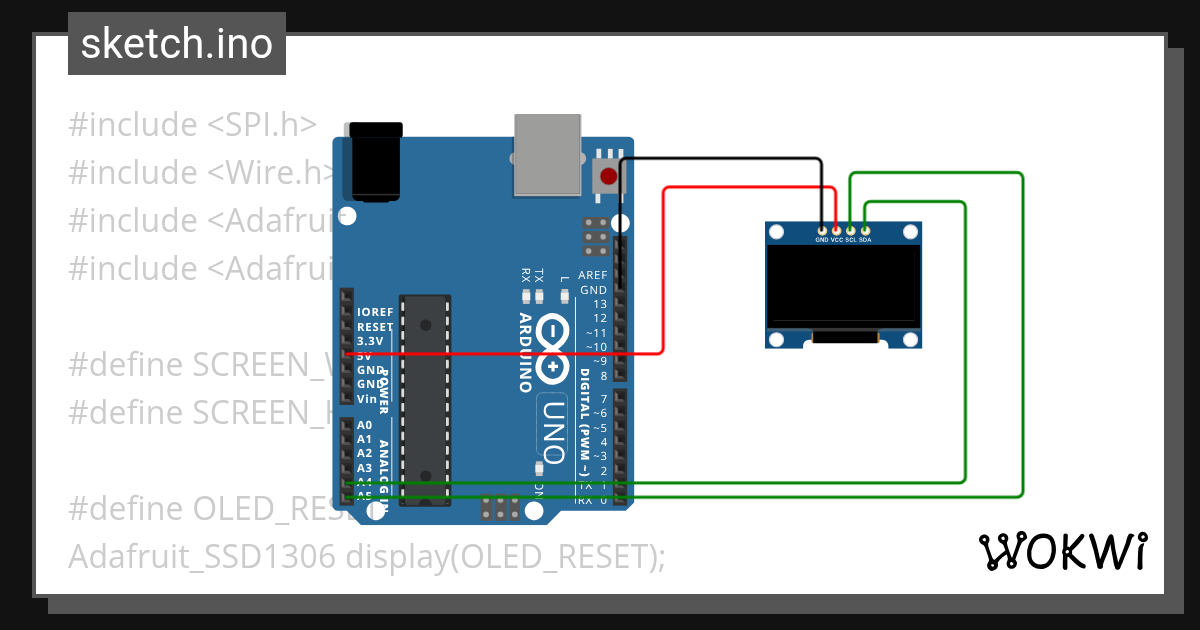OLED2 - Wokwi ESP32, STM32, Arduino Simulator