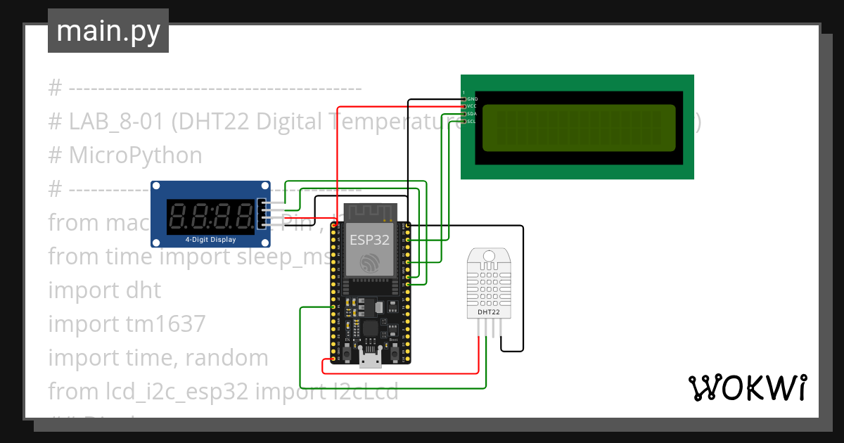 ใบงานที่ 8 Wokwi Esp32 Stm32 Arduino Simulator 7726