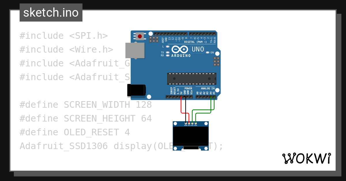 Oled屏幕倒计时 Wokwi Esp32 Stm32 Arduino Simulator 