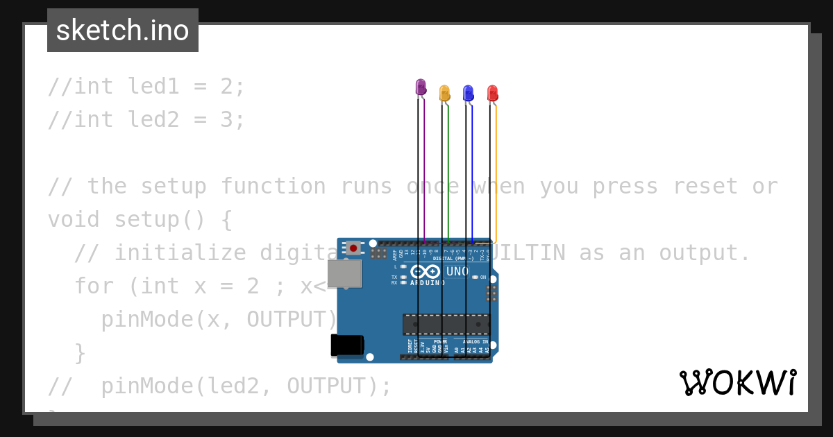 Blinkfunctionforloop Wokwi Esp32 Stm32 Arduino Simulator 2511