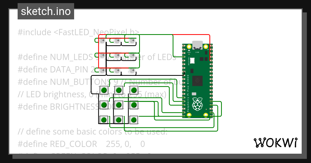 button_LED_matrix_2 Copy - Wokwi ESP32, STM32, Arduino Simulator