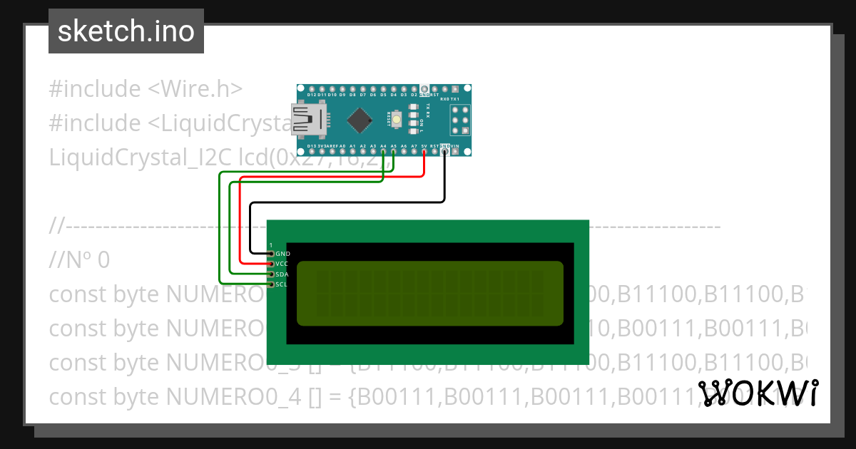 teste criação de caracter - Wokwi ESP32, STM32, Arduino Simulator