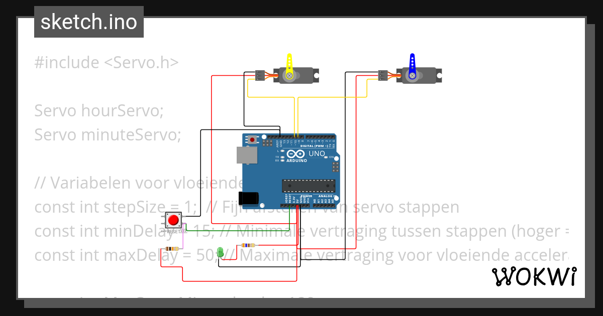 servos-klok-v5 - Wokwi ESP32, STM32, Arduino Simulator