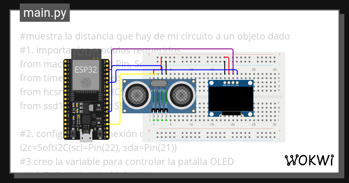 distancia_pantalla - Wokwi ESP32, STM32, Arduino Simulator
