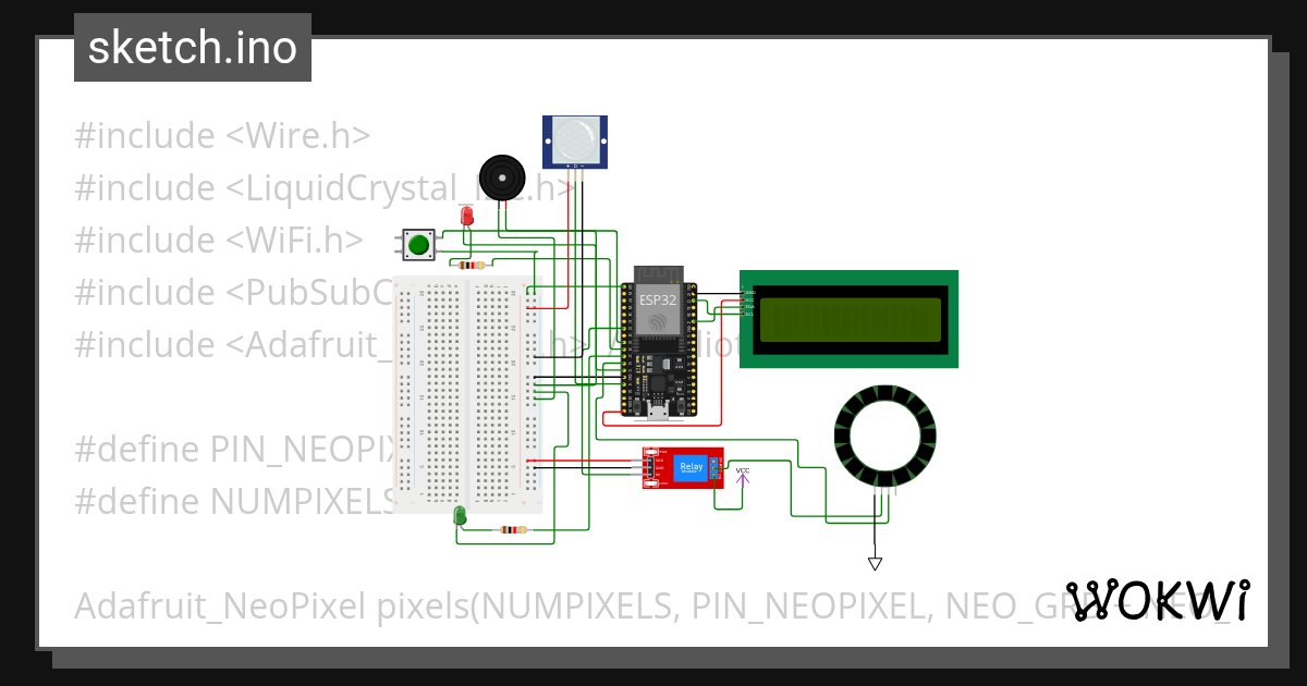 Atividade Funcionando - Wokwi ESP32, STM32, Arduino Simulator