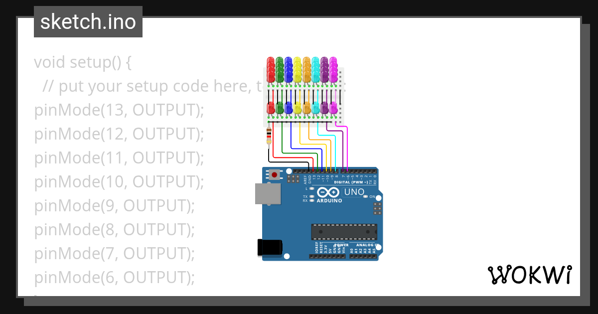 DANCING LAMP - Wokwi ESP32, STM32, Arduino Simulator