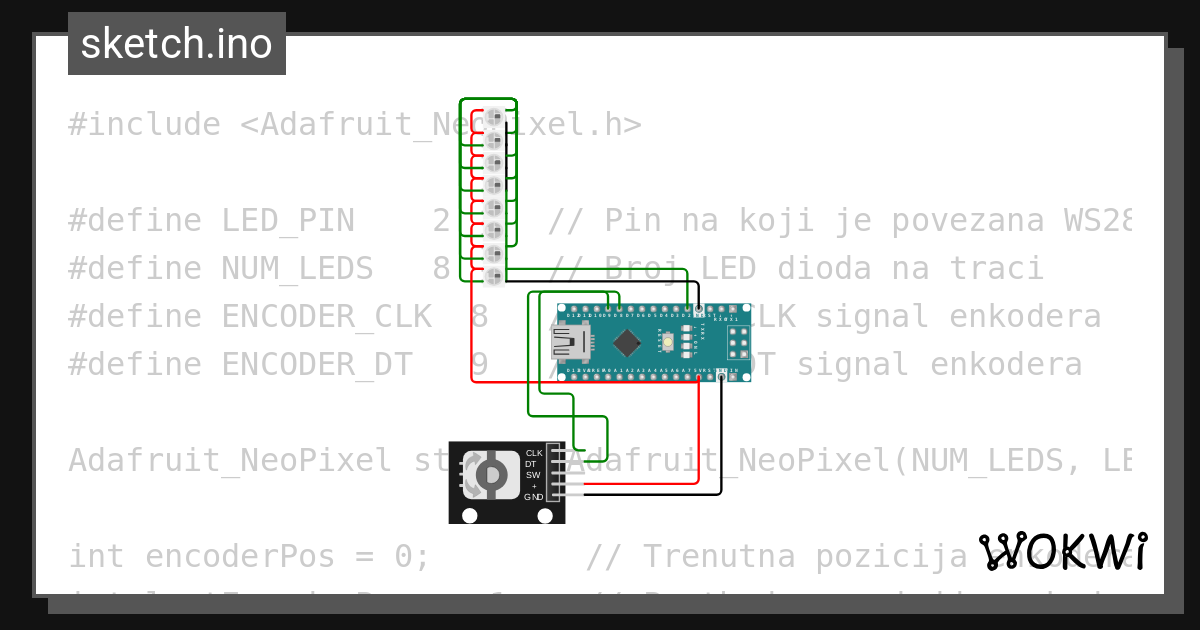 Led Dioda Enkoder Wokwi Esp32 Stm32 Arduino Simulator 4828