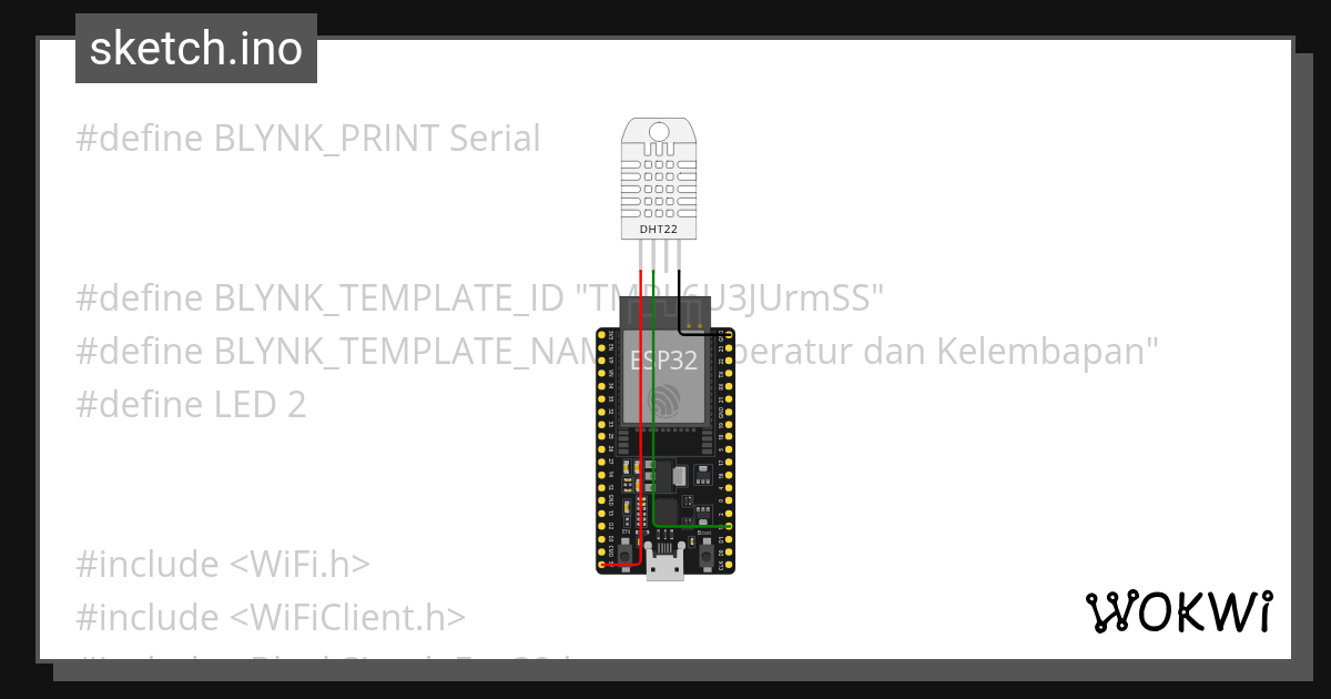 Dht Blynk Wokwi Esp32 Stm32 Arduino Simulator