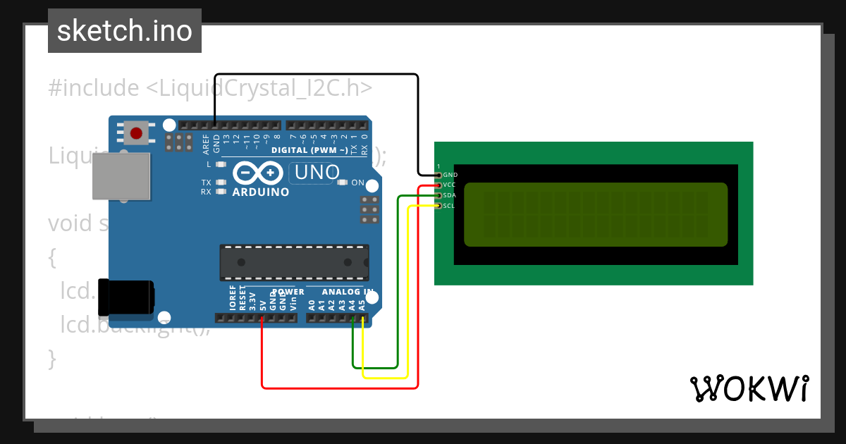 LCD SELAMAT DATANG - Wokwi ESP32, STM32, Arduino Simulator