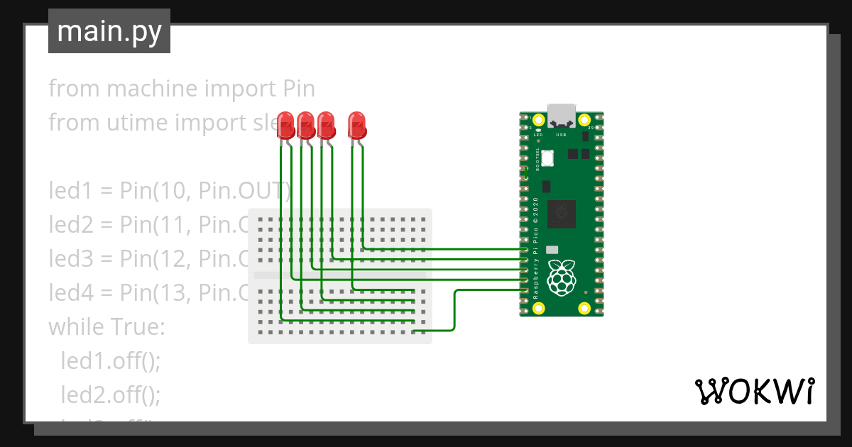 Blink With Micropython Copy Wokwi Esp32 Stm32 Arduino Simulator