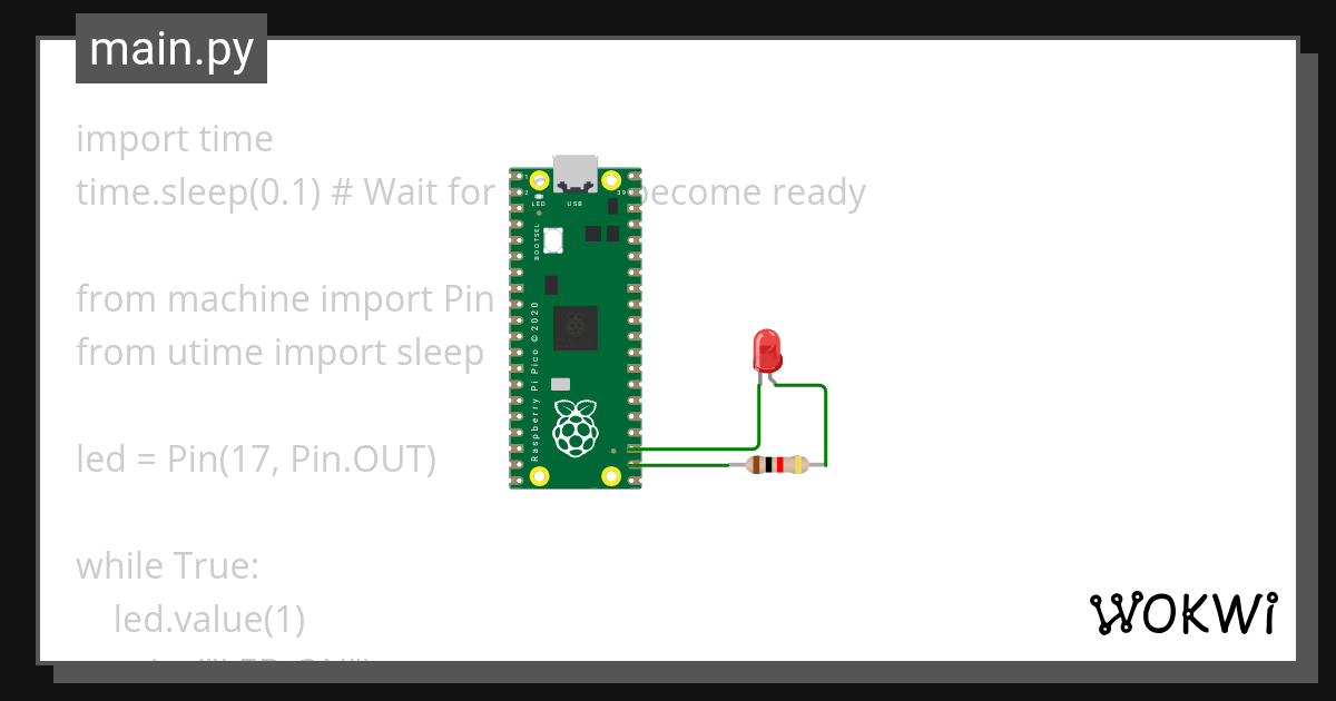 Led1 Wokwi Esp32 Stm32 Arduino Simulator 
