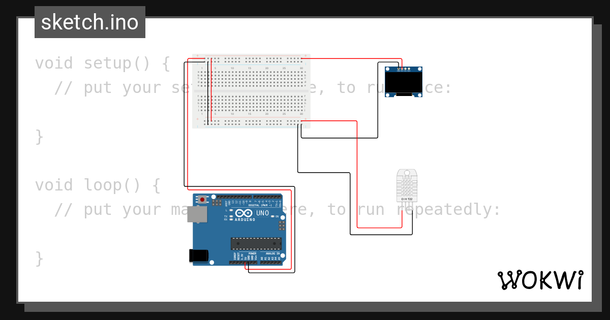 Displaying Sensor Data Wokwi Esp32 Stm32 Arduino Simulator