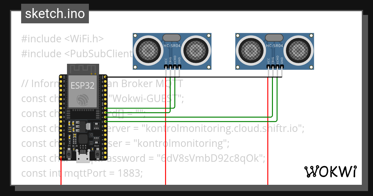 Smart Parking Publisher - Wokwi ESP32, STM32, Arduino Simulator