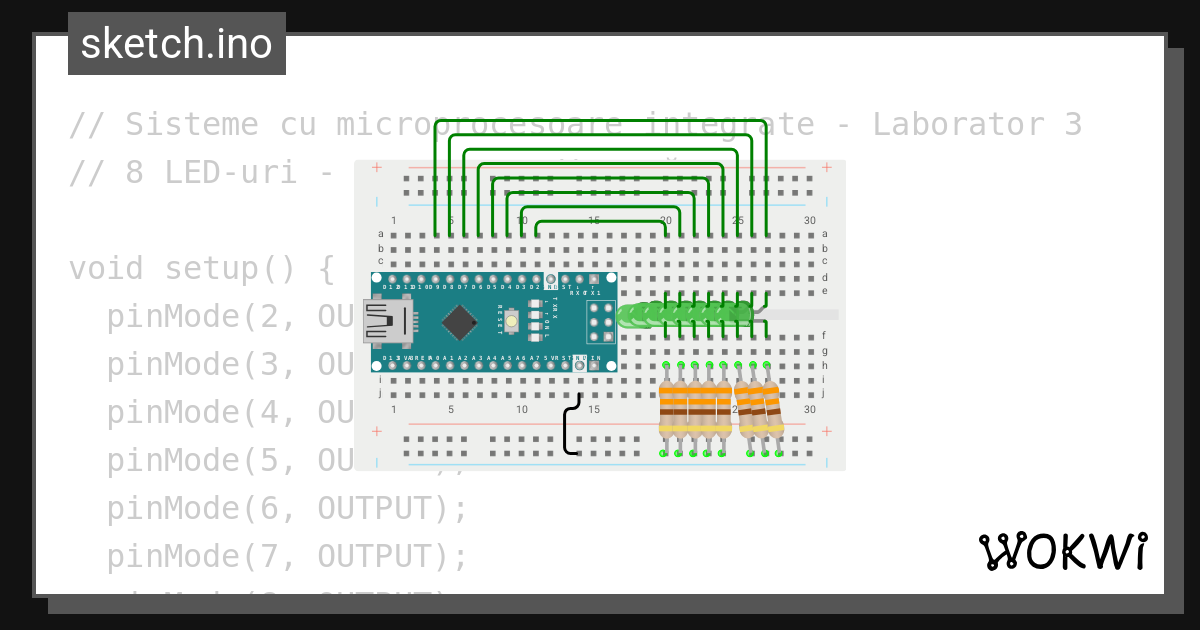 Smp Nano 8 Led Uri Wokwi Esp32 Stm32 Arduino Simulator