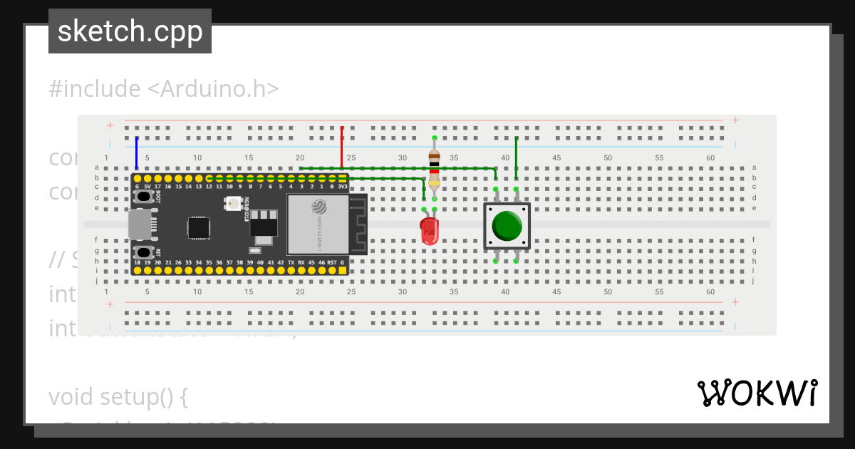 Startkod ON/OFF Copy - Wokwi ESP32, STM32, Arduino Simulator