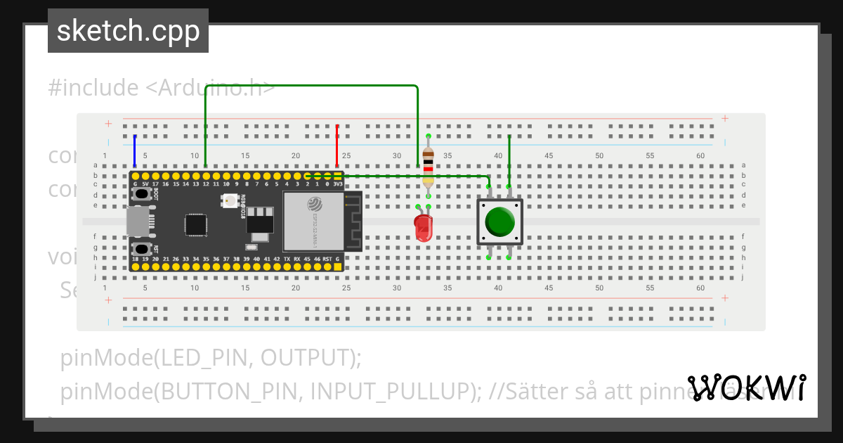 Startkod ON/OFF Copy (2) - Wokwi ESP32, STM32, Arduino Simulator