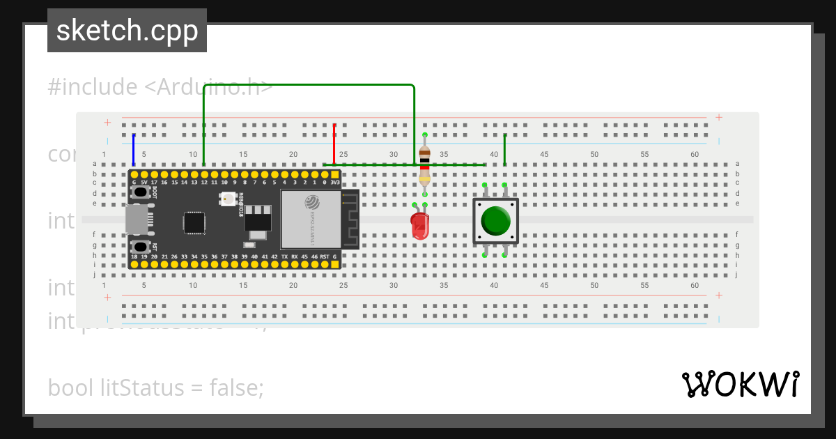 Startkod ON/OFF Copy - Wokwi ESP32, STM32, Arduino Simulator