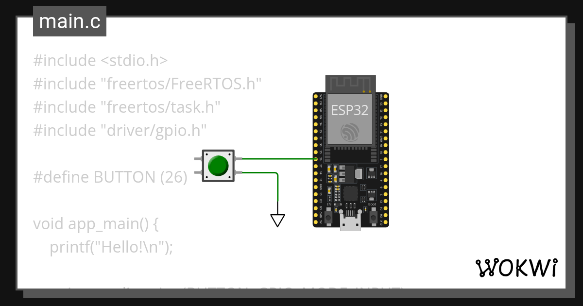lab2_1 - Wokwi ESP32, STM32, Arduino Simulator