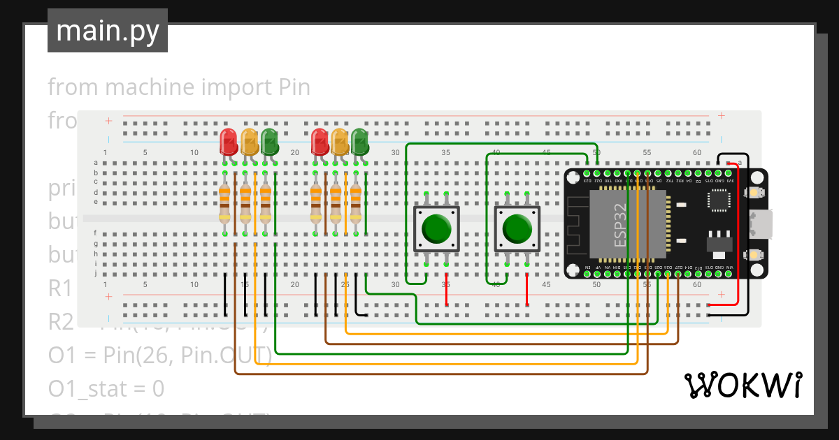 Esp 32 Part 1 Project 1 Wokwi Esp32 Stm32 Arduino Simulator