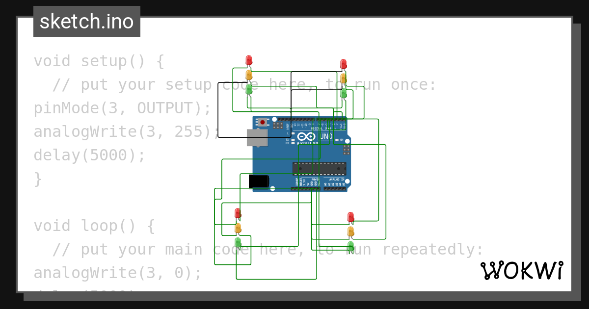 Tugas Lampu Merah Wokwi Esp32 Stm32 Arduino Simulator 3740