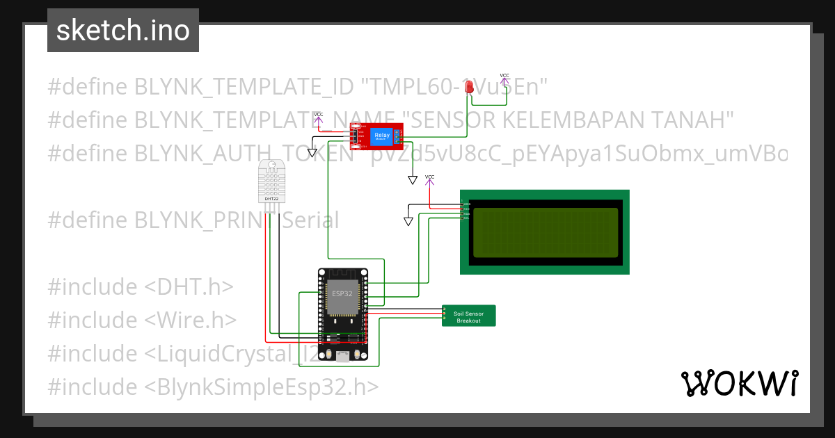 SISTEM MONITORING TANAH DAN KELEMBAPAN FELLIA Copy (8) - Wokwi ESP32, STM32, Arduino Simulator