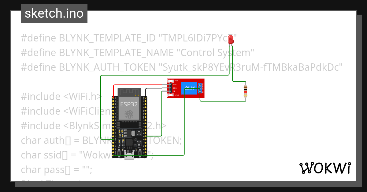 Kontrol Sistem Wokwi Esp32 Stm32 Arduino Simulator 