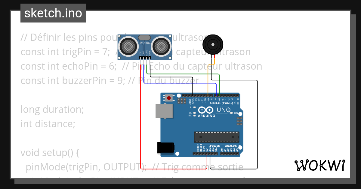 ultrason_buzzer_project - Wokwi ESP32, STM32, Arduino Simulator