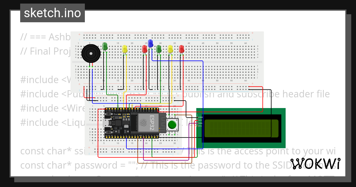Final Project - AshbyRolle October 18 2024 - Wokwi ESP32, STM32, Arduino Simulator