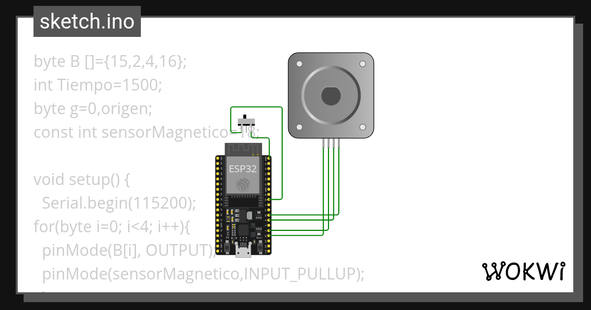 Motor A Pasos Wokwi Esp32 Stm32 Arduino Simulator 6194