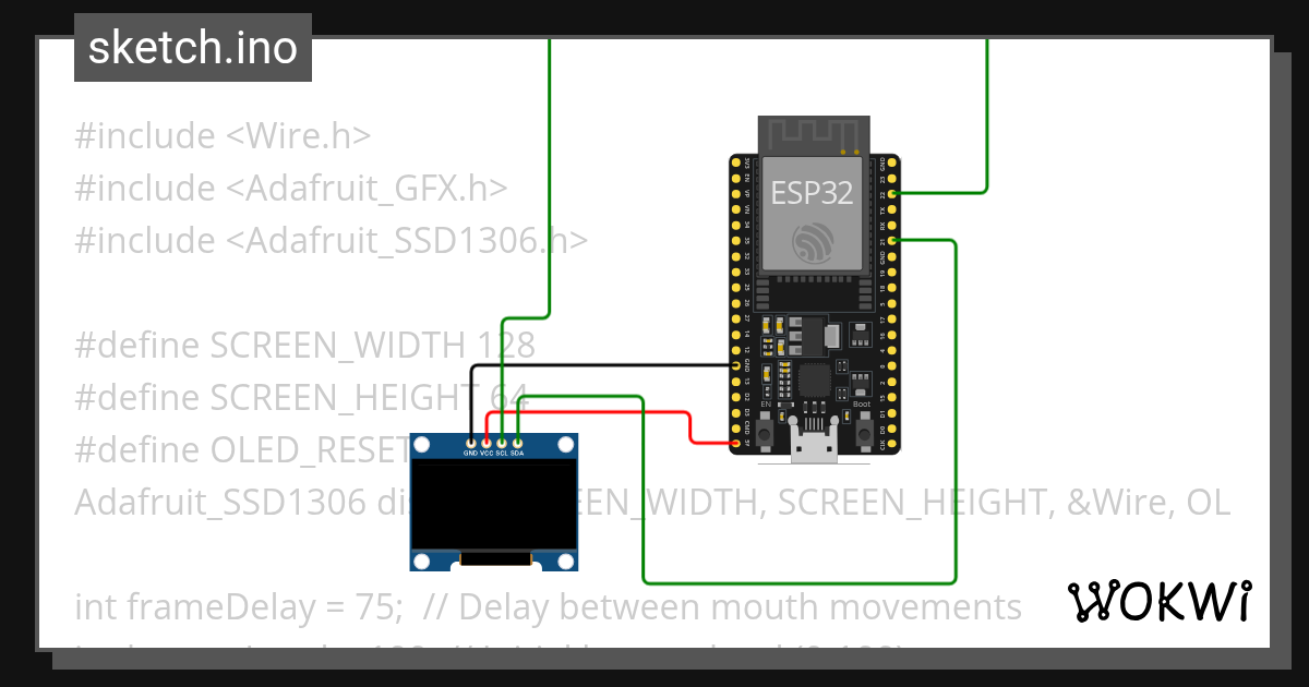 oled - Wokwi ESP32, STM32, Arduino Simulator