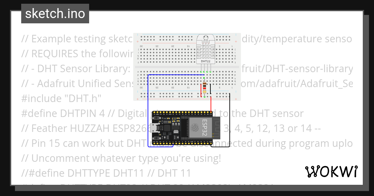 Suhu Dan Kelembapan Wokwi Esp32 Stm32 Arduino Simulator 