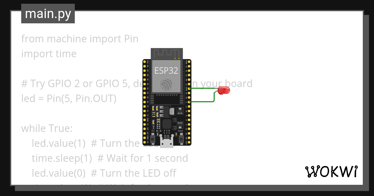 ESP - Wokwi ESP32, STM32, Arduino Simulator