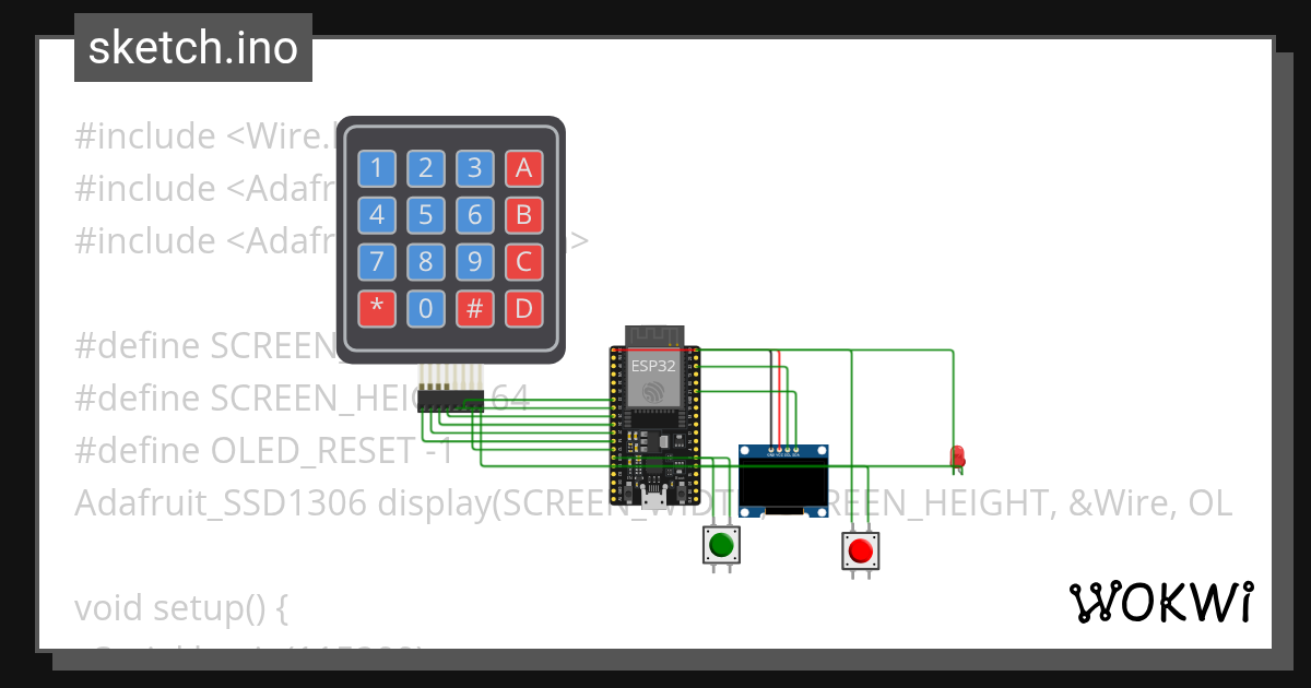 Button in and out - Wokwi ESP32, STM32, Arduino Simulator