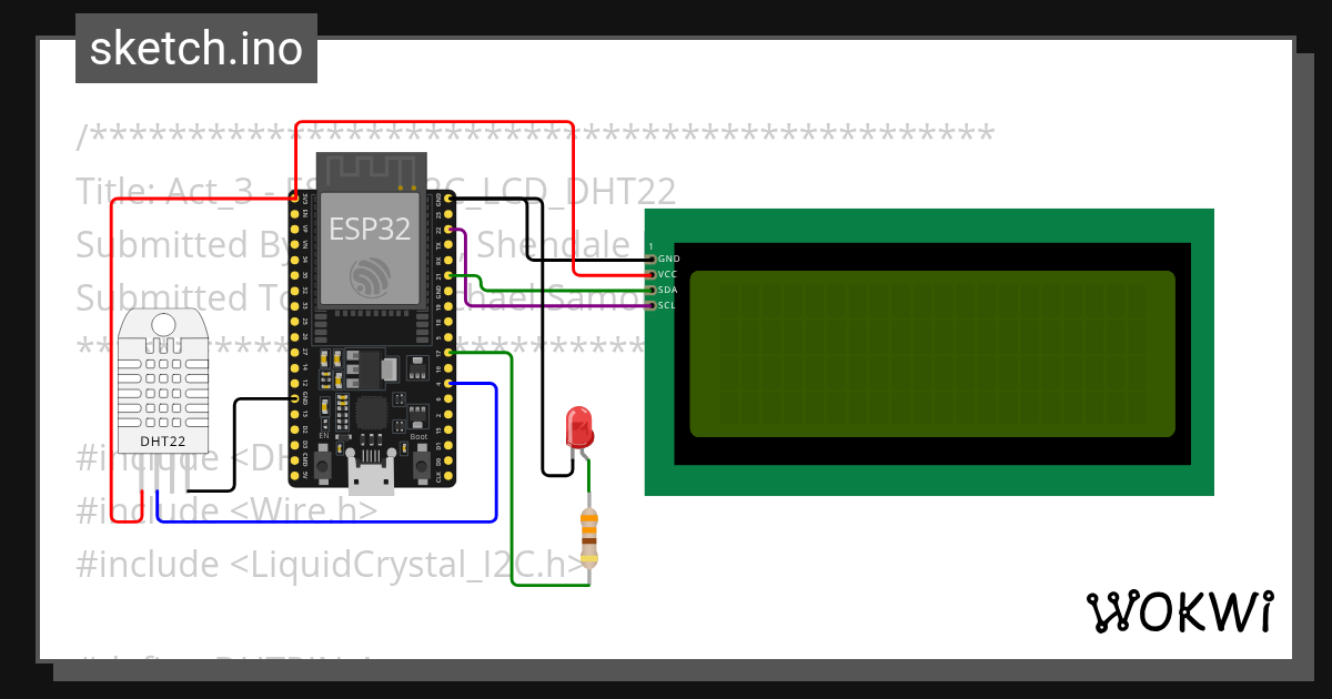 Act 3 - Wokwi ESP32, STM32, Arduino Simulator