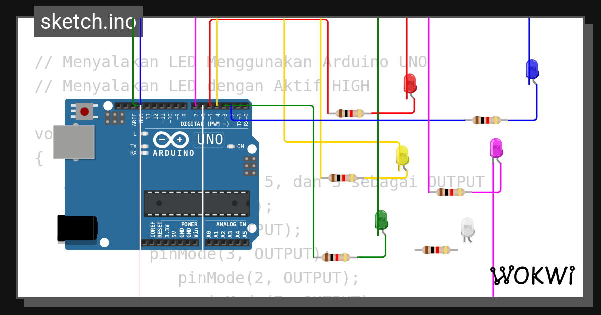 Led Tri Ramadhan Wokwi Esp32 Stm32 Arduino Simulator 0974