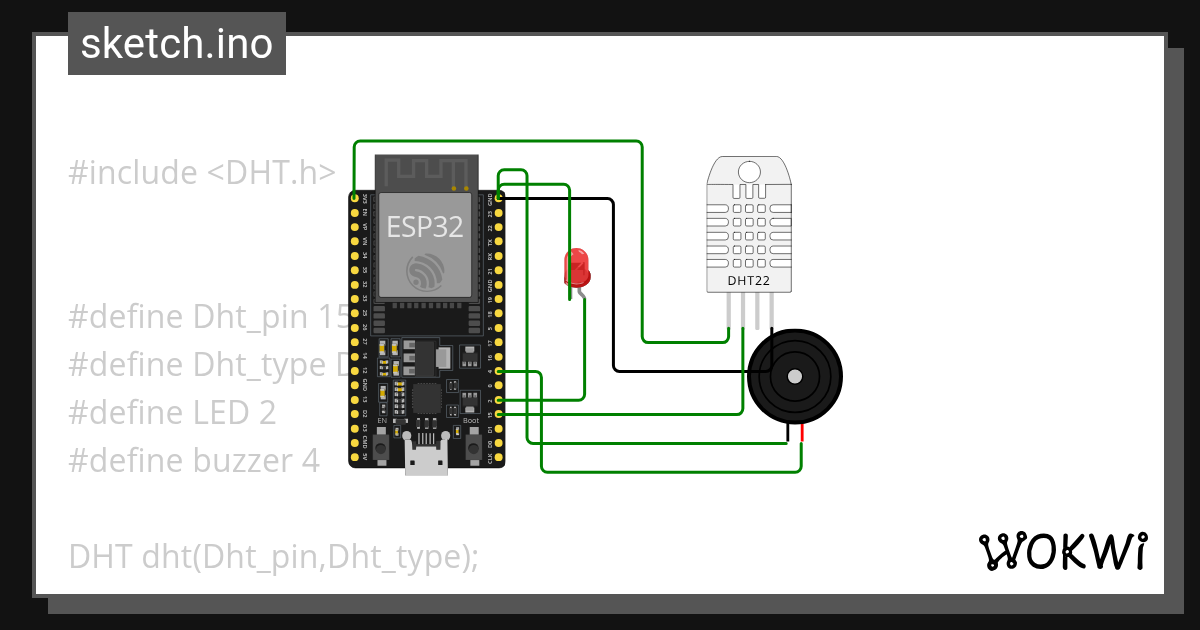 dht - Wokwi ESP32, STM32, Arduino Simulator